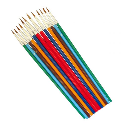 SET PINCELE ESCOLAR 12 UDS - Tinajero